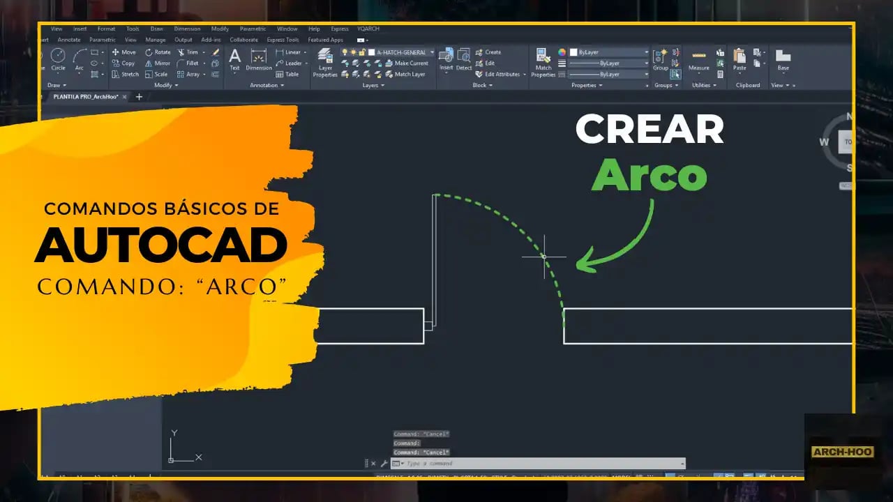 AutoCAD para Principiantes: Domina el Comando ARCO en Minutos | Archhoo