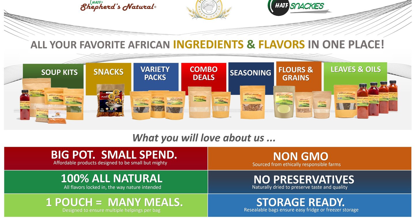 Premium African Food Store Online | Hatf | HATF Happy African Tropical ...