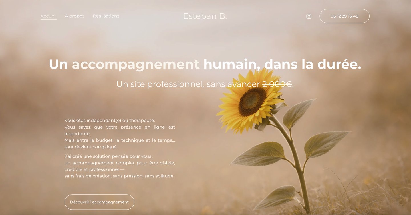 Accompagnement digital sur le long terme | Site professionnel pour ...