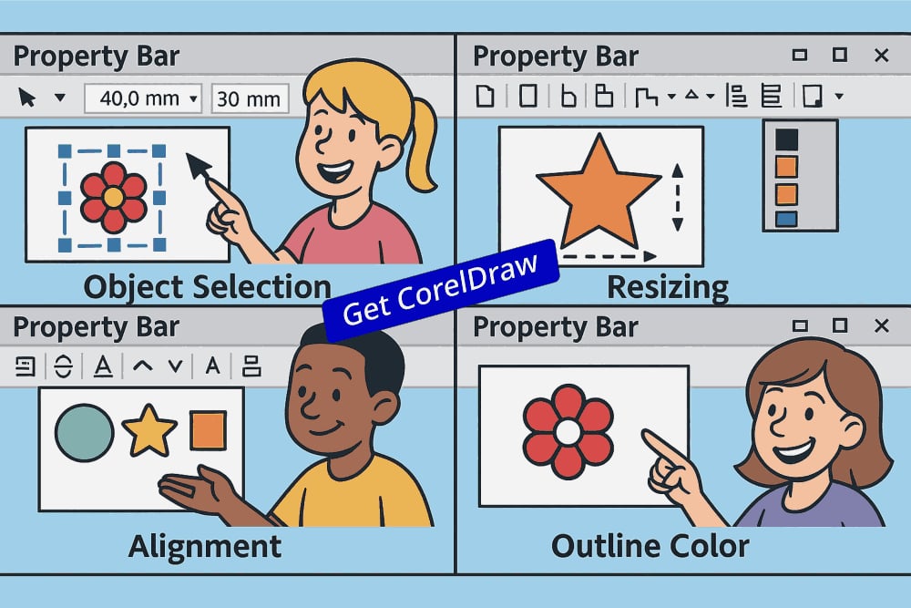 Mastering CorelDraw Property Bar | Painting Graphics