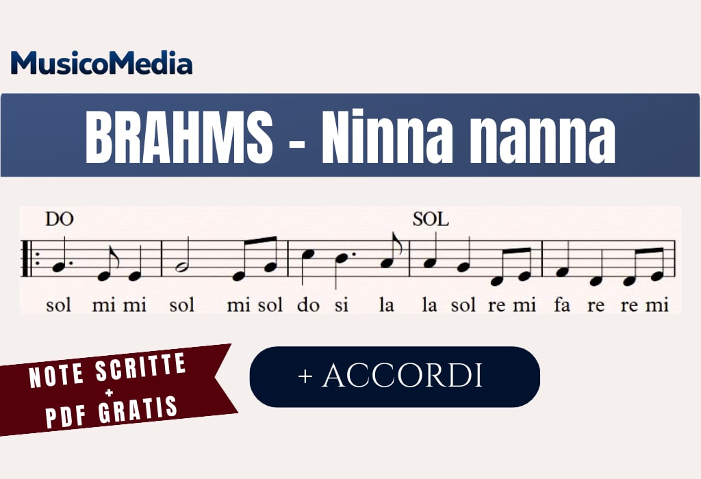 Ninna nanna di Brahms - Spartito flauto dolce | Musicomedia