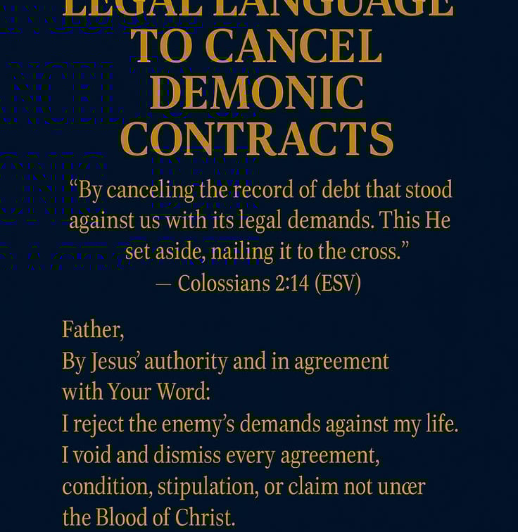 WAR ROOM 012: Legal Language to Cancel Demonic Contracts | Dominion Daily