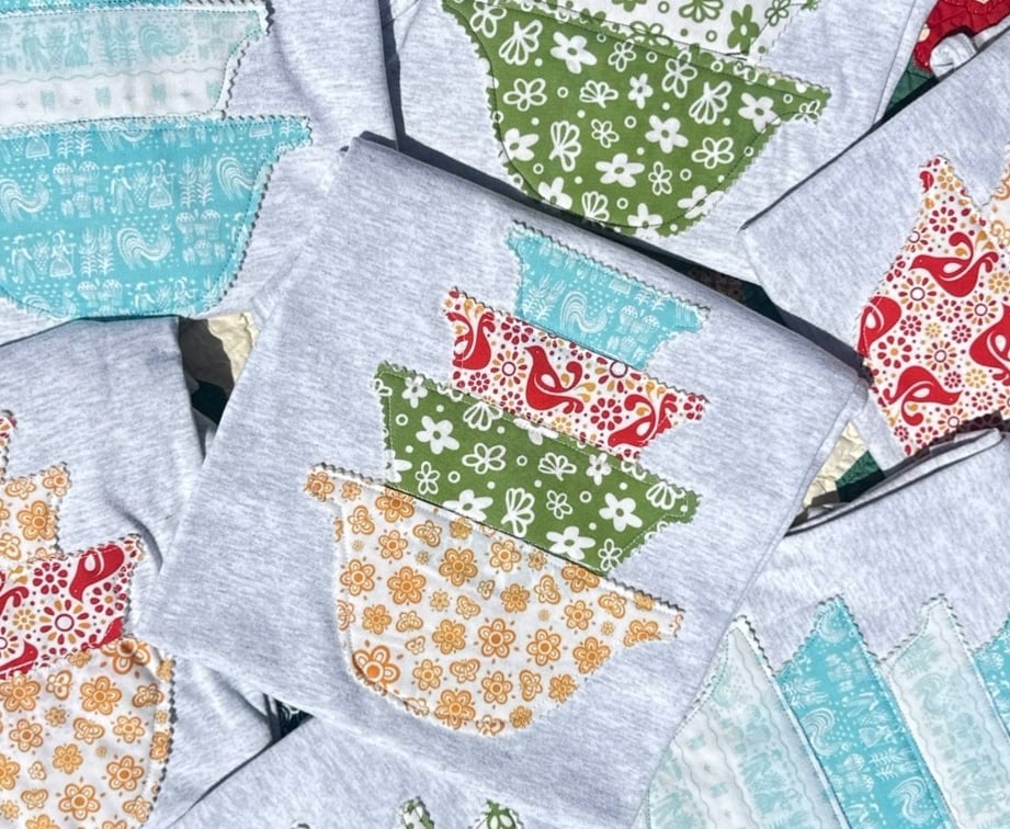 Did she say Pyrex themed appliqué? | Blue Ridge China