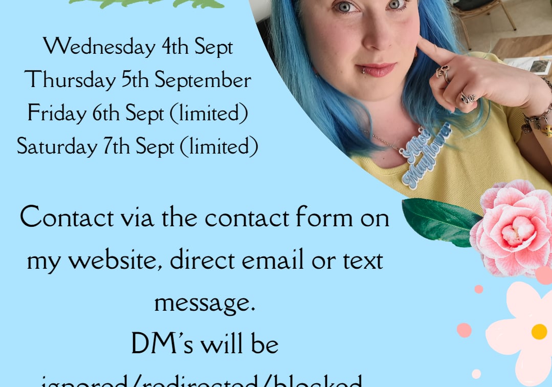 London Dates September 2024 | Alice Mayflower