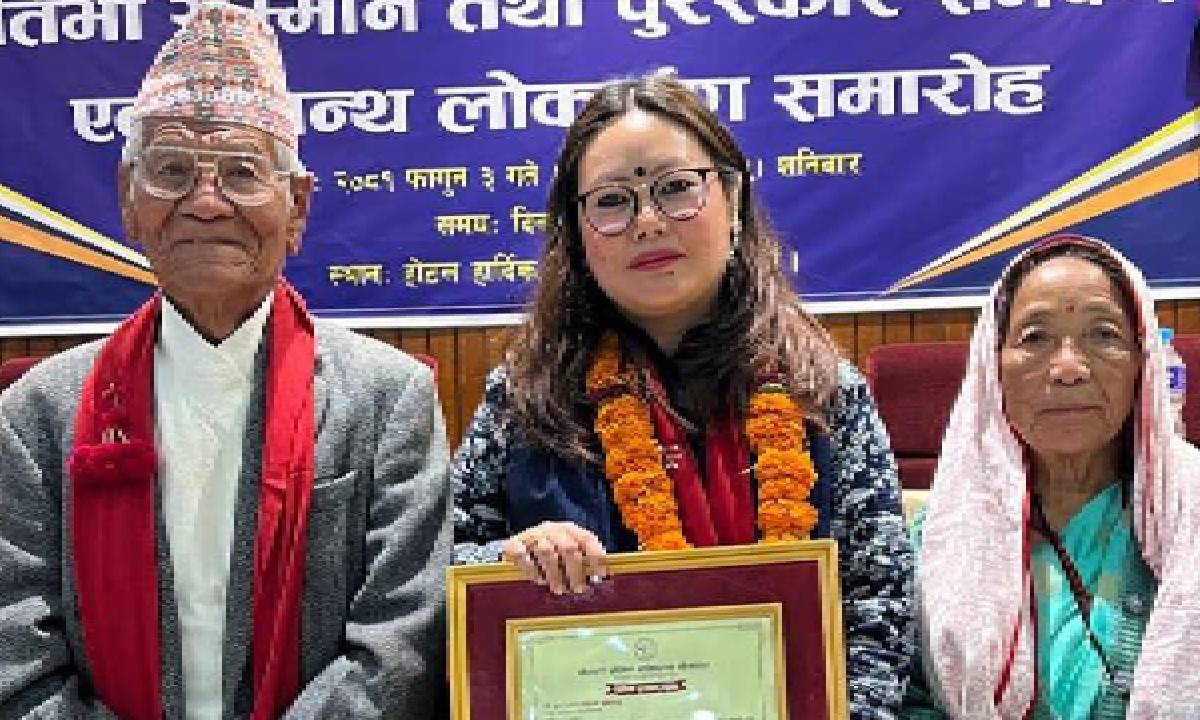 Sikkim’s Sandhya Singzango (Subba) honored with Pratibha Puraskar 2025 ...