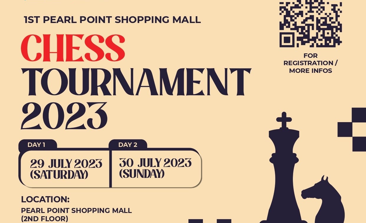 1st Pearl Point Shopping Mall Chess Championship 2023 on 29th & 30th ...