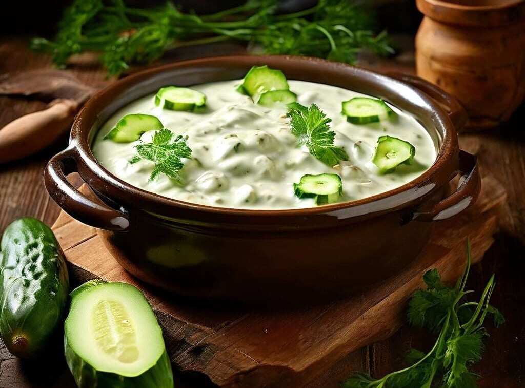 Recette facile du concombre à la crème. | Potager