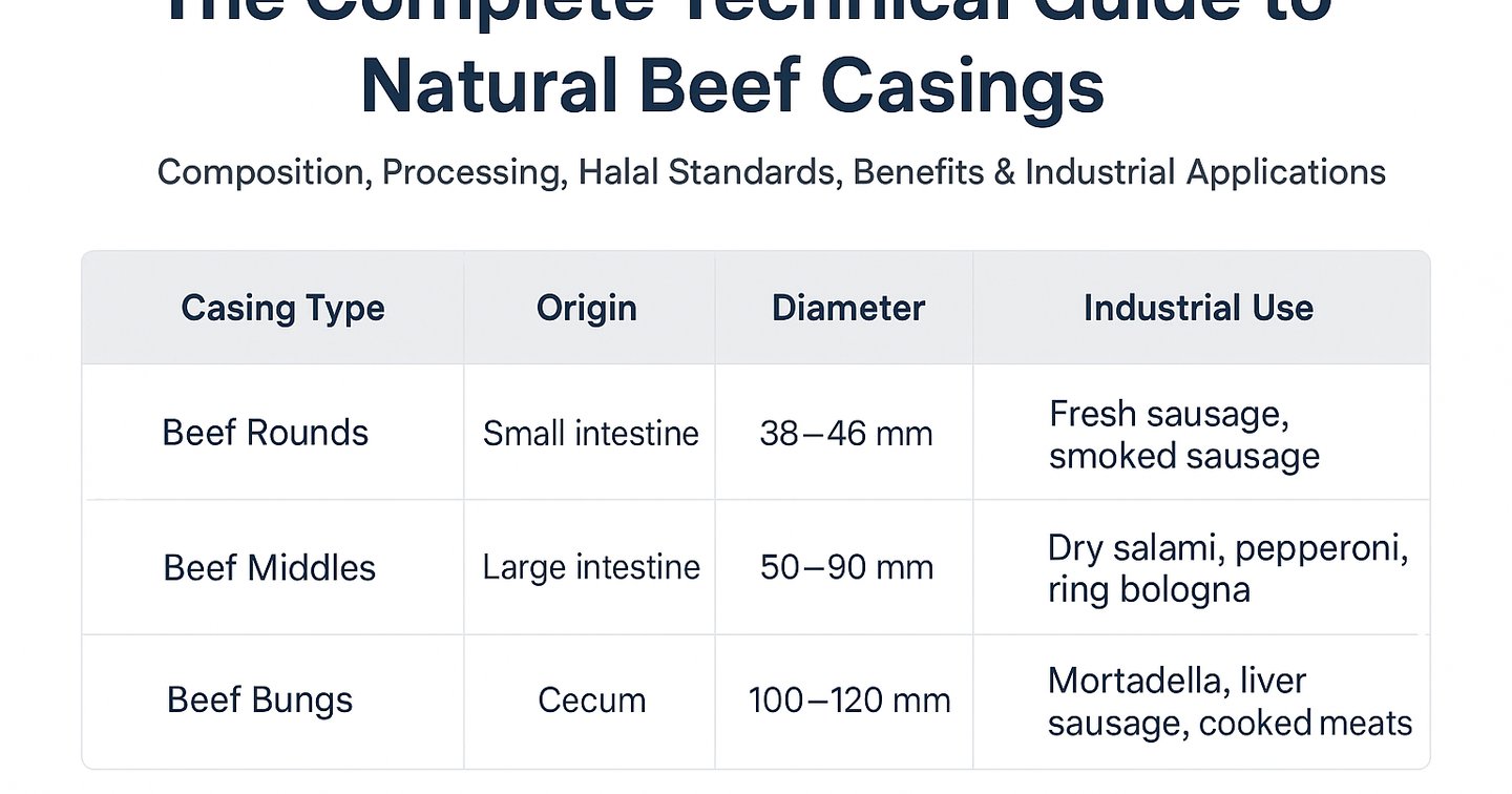 The Complete Technical Guide to Natural Beef Casings: Composition ...