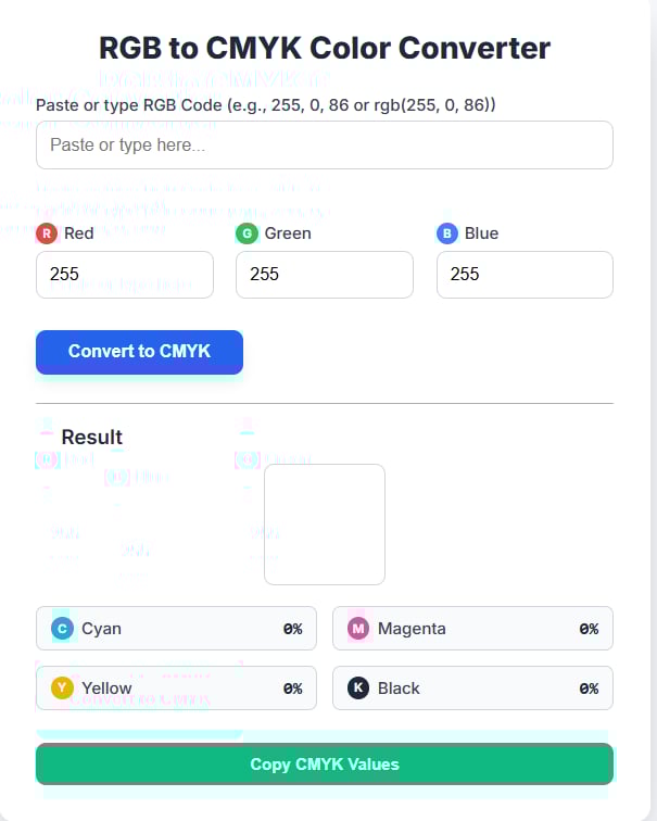 RGB to CMYK Converter | RGB to CMYK Color Conversion Formula Explained | ARROWPIX