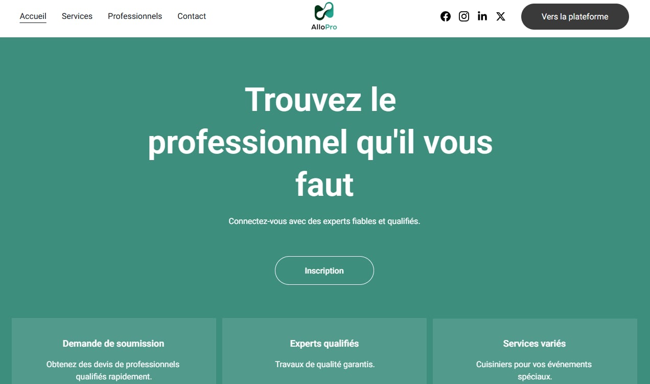 Connectez-vous avec des experts fiables | AlloPro : Trouvez Le ...