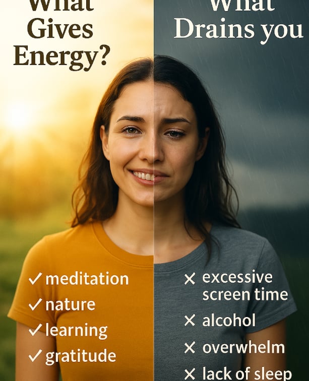 What Gives You Energy and What Drains You: The Complete Guide | BeHealfit