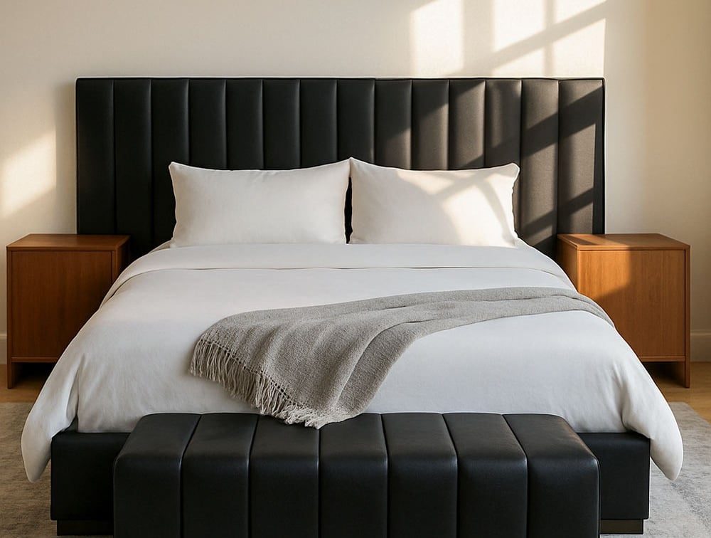 Custom King Bed Frame & Wall Panels | Solo Home Decor Los Angeles ...