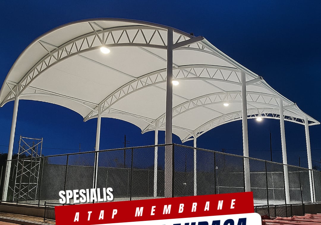 Atap Membrane Lapangan Tenis | Spesialis Canopy Membrane
