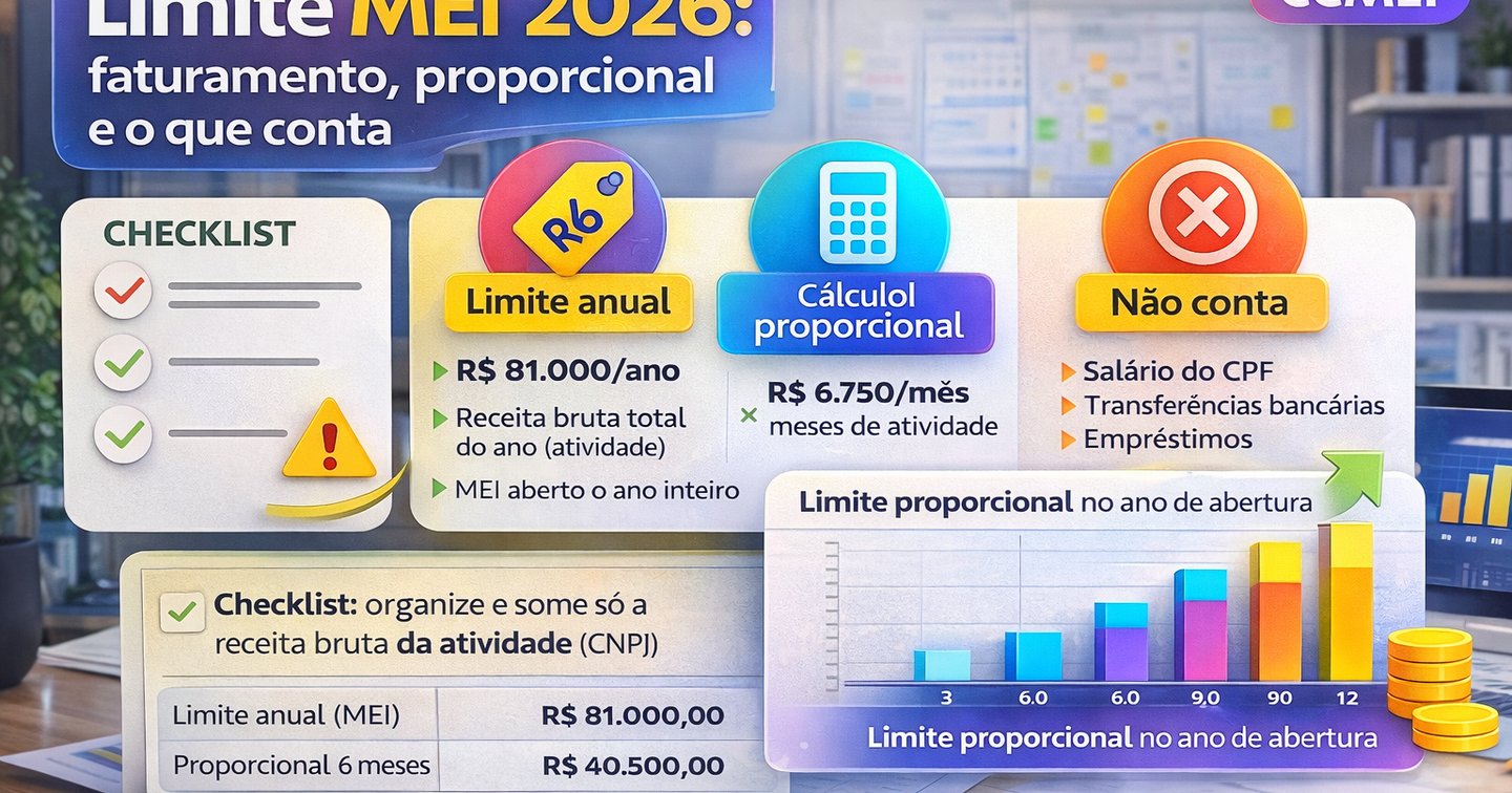 Limite MEI 2026: faturamento, proporcional e o que conta | CCMEI ...