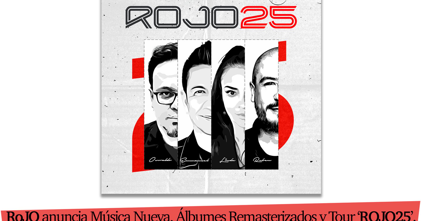 Rojo anuncia Música Nueva, Álbumes Remasterizados y Tour 'ROJO25'