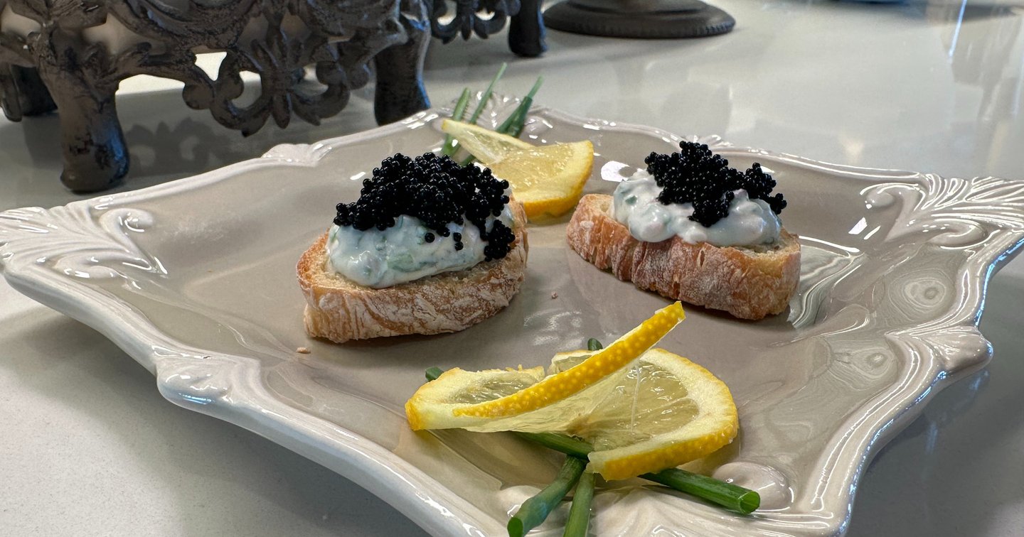Canapés au Caviar (Caviar Canapés) | The French Ranch