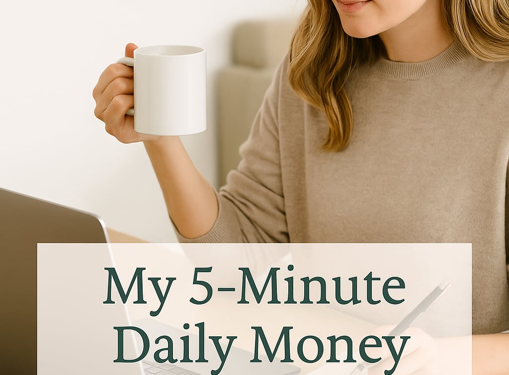 My 5-Minute Daily Money Check That Keeps Me Focused | Focus and Conquer