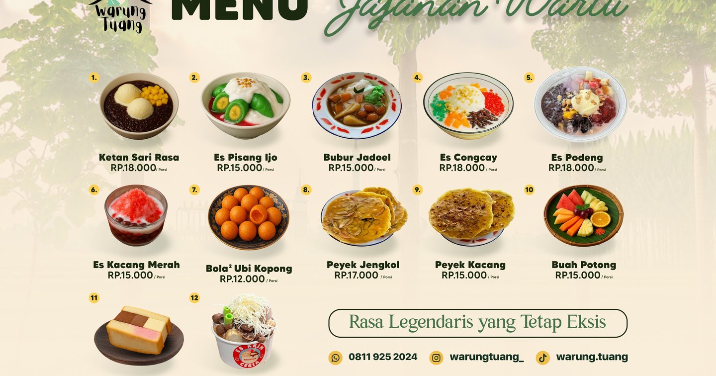 DAFTAR MENU WARUNG TUANG | NHUHOLDINGS.ID