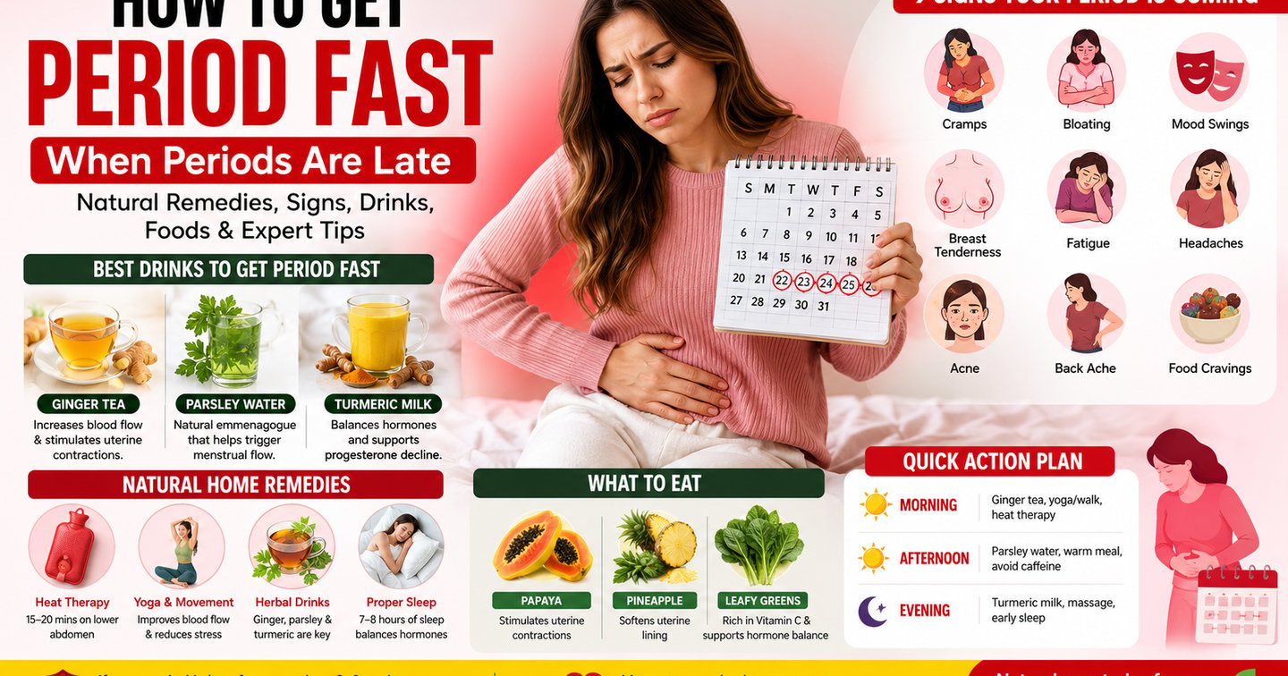 How to Get Period Fast at Home: Effective Tips Backed by Science ...