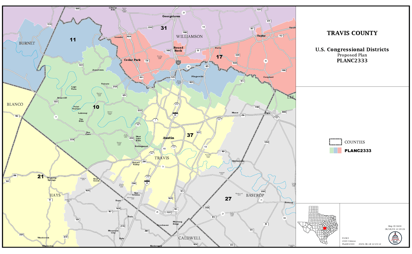 Explore Texas Congressional District 37 Map | GeNell Gary