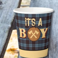 Cozy & Charming: Rustic Lumberjack Flannel Baby Shower Invitations ...