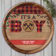 Cozy & Charming: Rustic Lumberjack Flannel Baby Shower Invitations ...