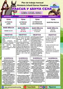 PLANIFICACIONES MENSUALES PARA EL MINISTERIO DE NIÑOS | Somos Maestras