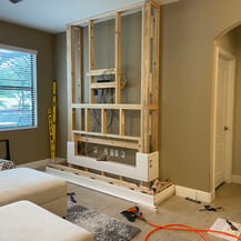 Fireplace Pop Out Wall | ManCave Garage Workshop