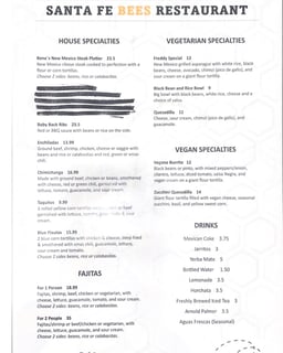 Santa Fe Bees Restaurant - Authentic New Mexican, Mexican, and ...