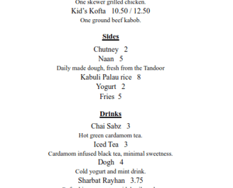 Authentic Afghan Cuisine - Aryana Restaurant | Aryana Afghan Cuisine