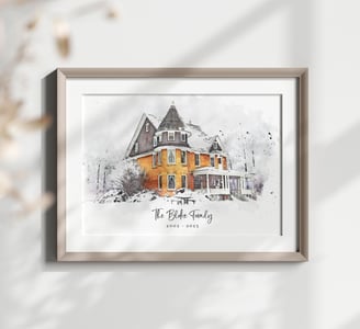 Custom House Portraits | Portraits of Home | Portraits of Home