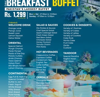 Best Buffet Restaurant in Lahore - Rose Palace Hotel Gulberg | ROSE ...