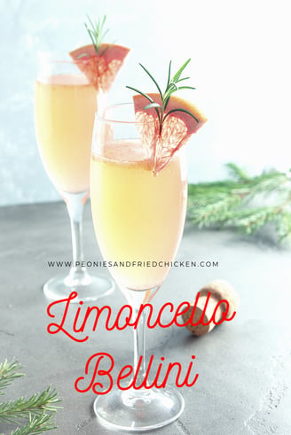 Limoncello Bellini | Peonies and Fried Chicken