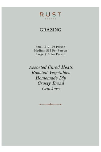 Menu | The General Washington Hotel