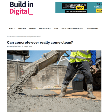 Seratech in Build in Digital - Can Concrete Ever Come Clean? | Seratech Cement
