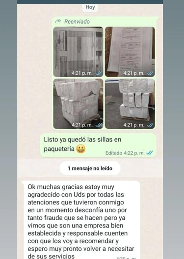 Referencias y Entregas Reales | La Minerva Mobiliario