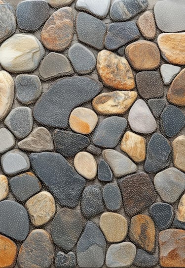 Realistic River Rock Look Peel and Stick Floor Tiles | Positive thought