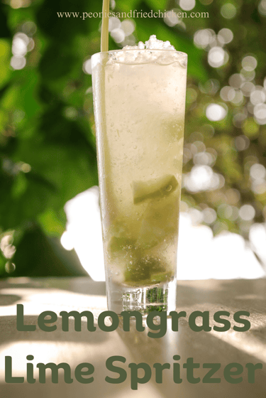 Lemongrass Lime Spritzer | Peonies and Fried Chicken