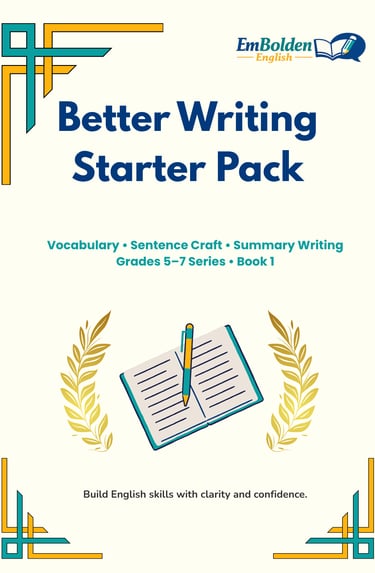 Printable PDF Workbooks | EmBolden English™
