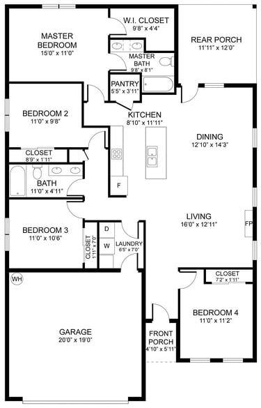 The Brookside Floor Plan | New Home in Soap Lake, WA | Crab Creek ...