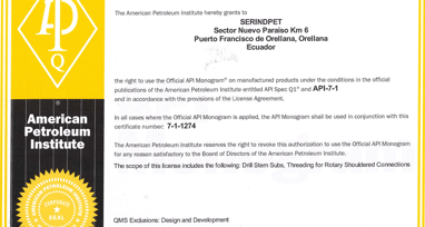 Certificaciones | SERINDPET