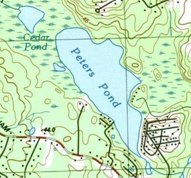 Lake Maps | Peters Pond Dracut