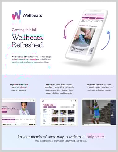 Wellbeats Rebrand Flyer