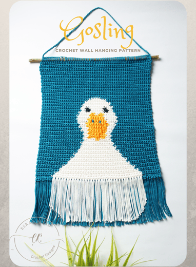 Gosling Wall Hanging Crochet Pattern | Esraa Riyad Designs | Crochet ...