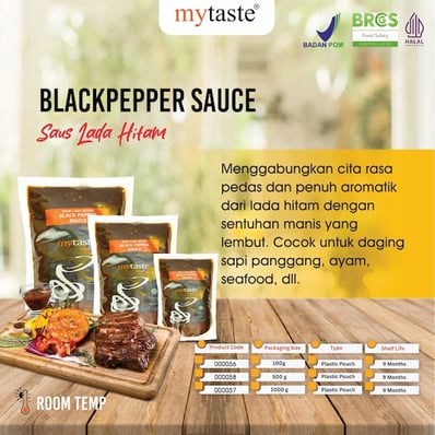 Dapatkan Varian Saus Ala Western dari MyTaste | Blackpepper Sauce ...