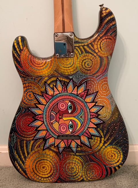 Custom Hand Painted Art Guitars - Graphics Guitars | Graffiti Garage ...