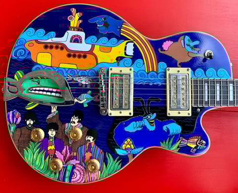 Custom Hand Painted Art Guitars - Graphics Guitars | Graffiti Garage ...