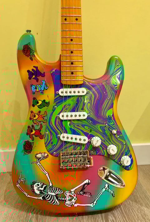 Custom Hand Painted Art Guitars - Graphics Guitars | Graffiti Garage ...