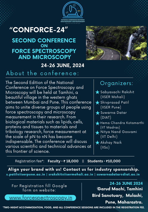 Conference on Force Spectroscopy and Microscopy, India | Force ...