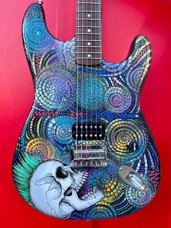 Custom Hand Painted Art Guitars - Graphics Guitars | Graffiti Garage ...